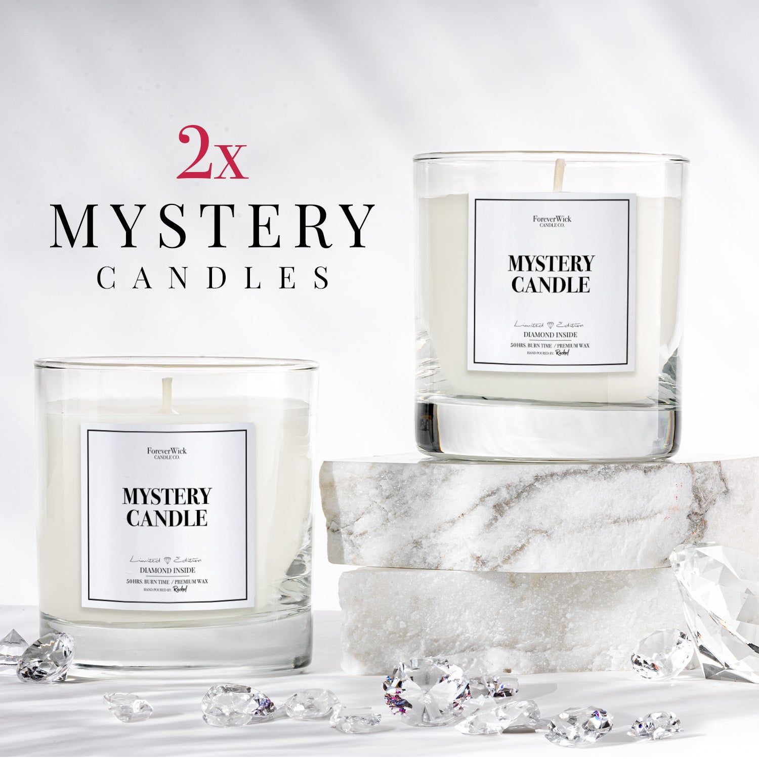 2x Mystery Diamond Candles
