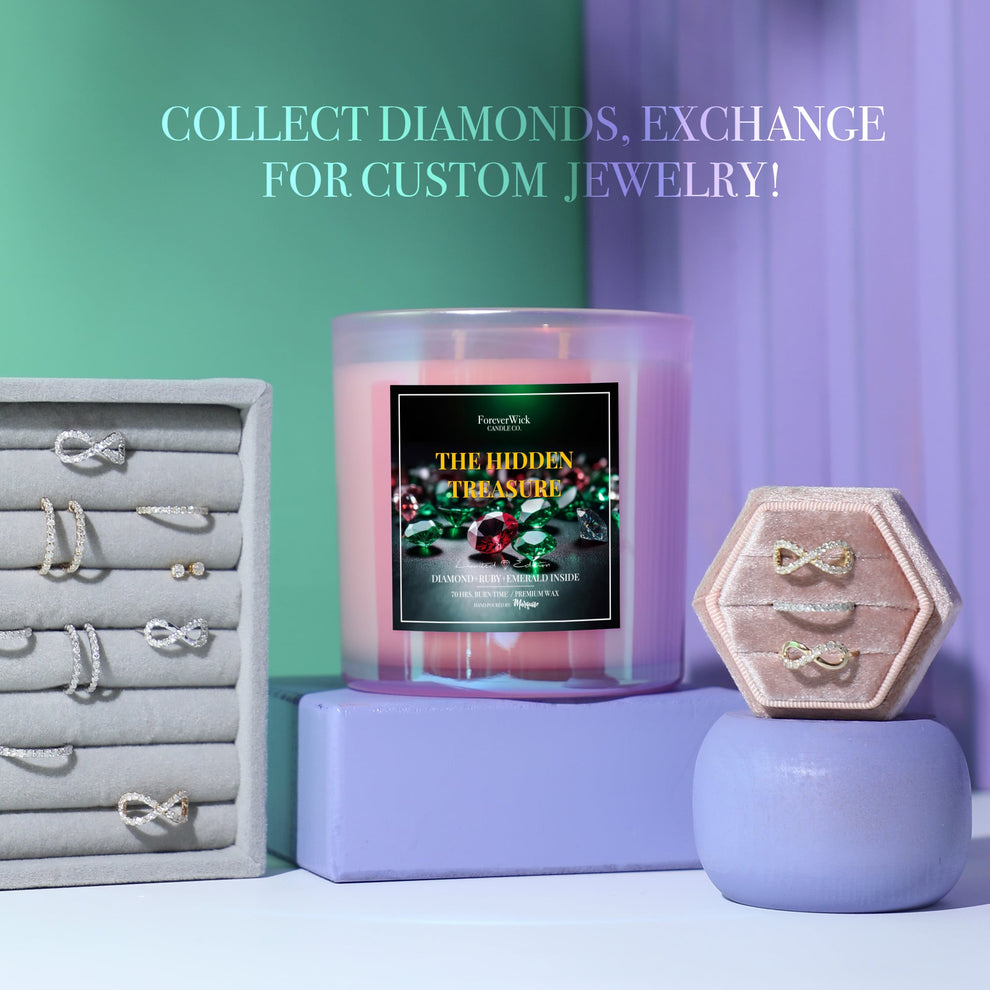 The Hidden Treasure Candle (Emerald + Ruby + Diamond)