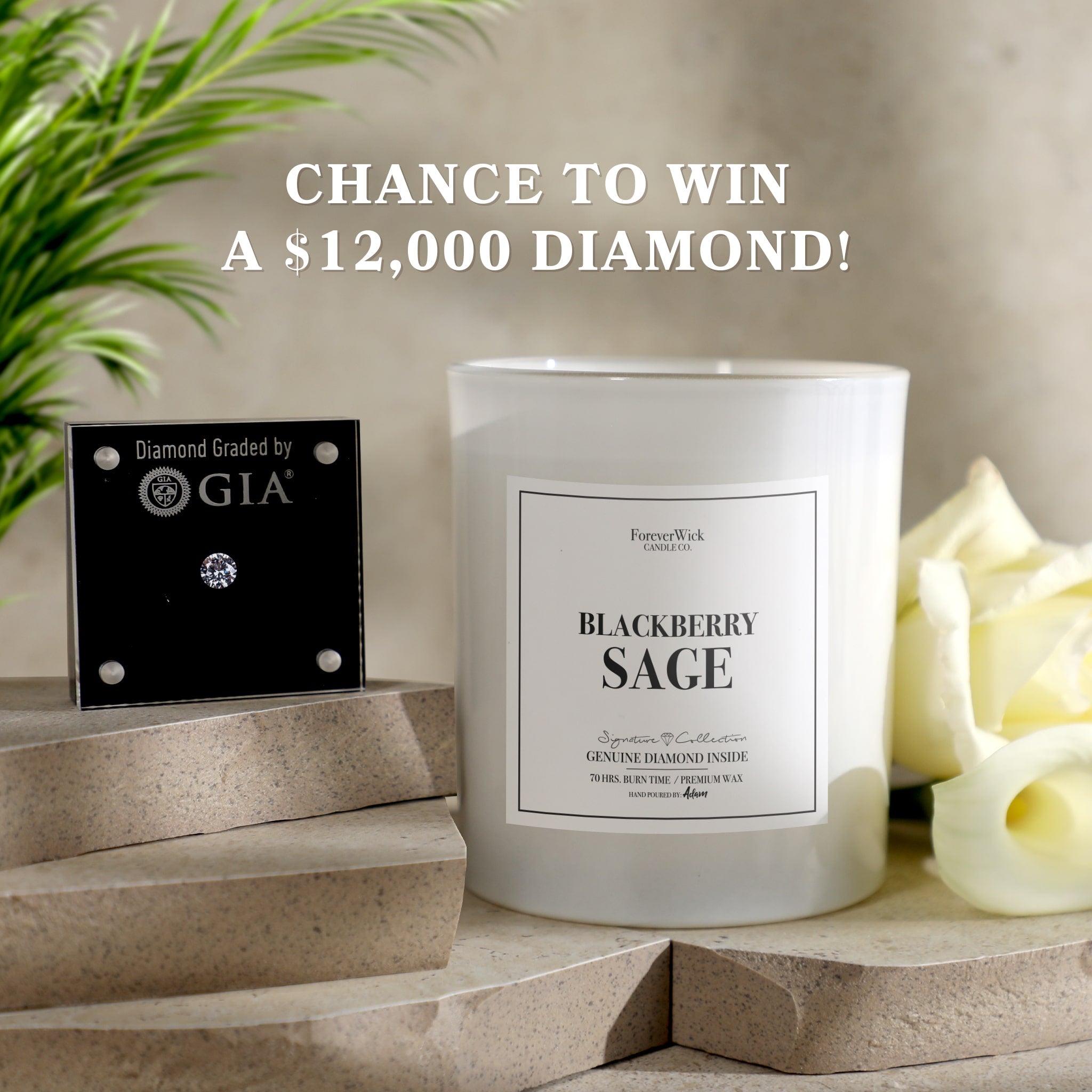 Blackberry Sage Diamond Candle