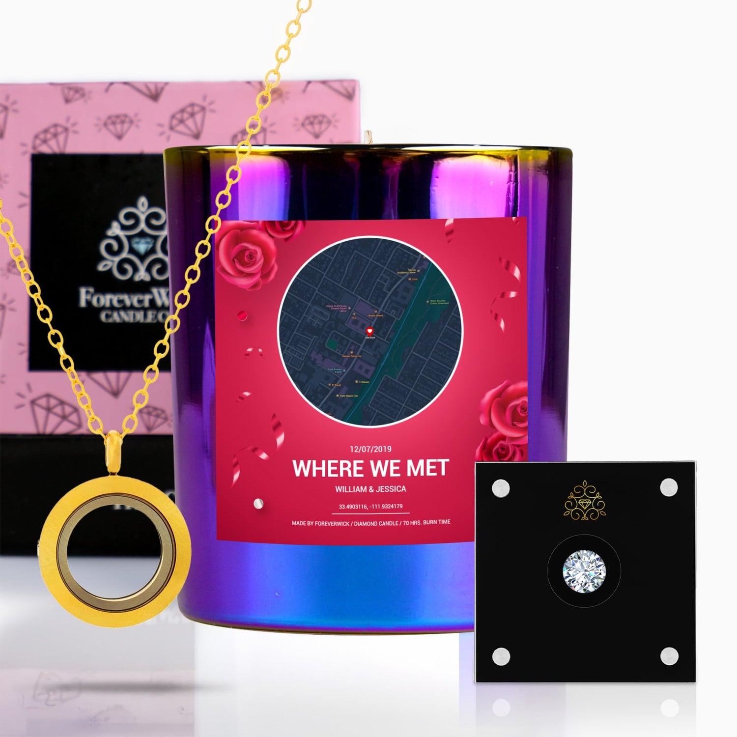 Genuine Diamond in every Candle | Fragrant Candle With Real Jewels