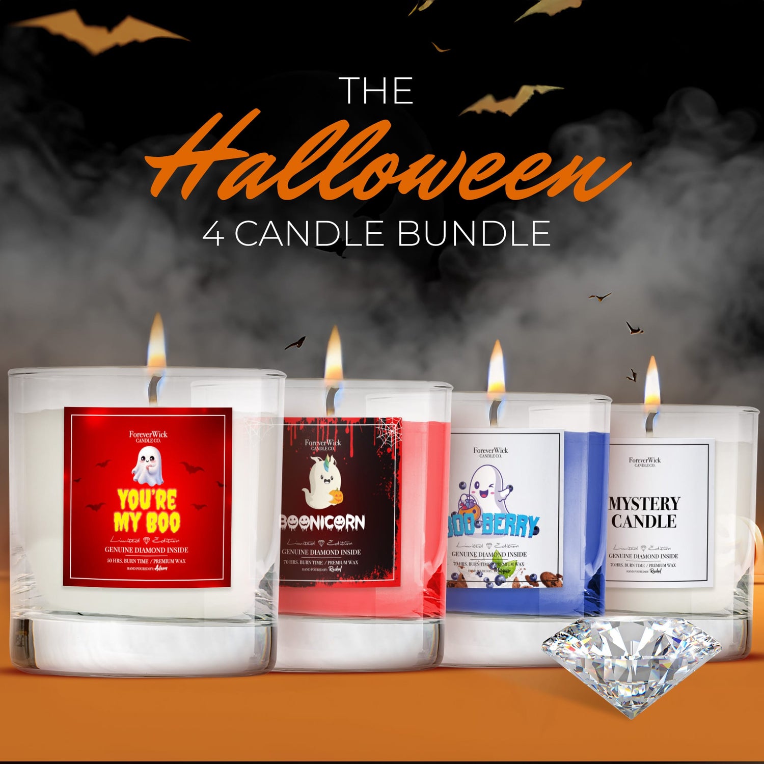 Genuine Diamond in every Candle | Fragrant Candle With Real Jewels