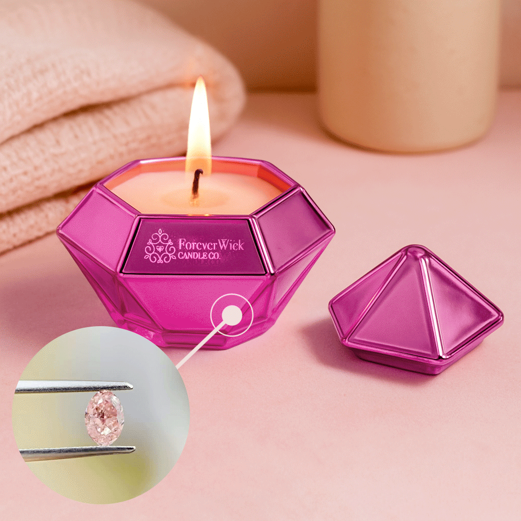 The Pink Diamond Candle + 1.00ct+ Pink Diamond (IGI Certificate Includ