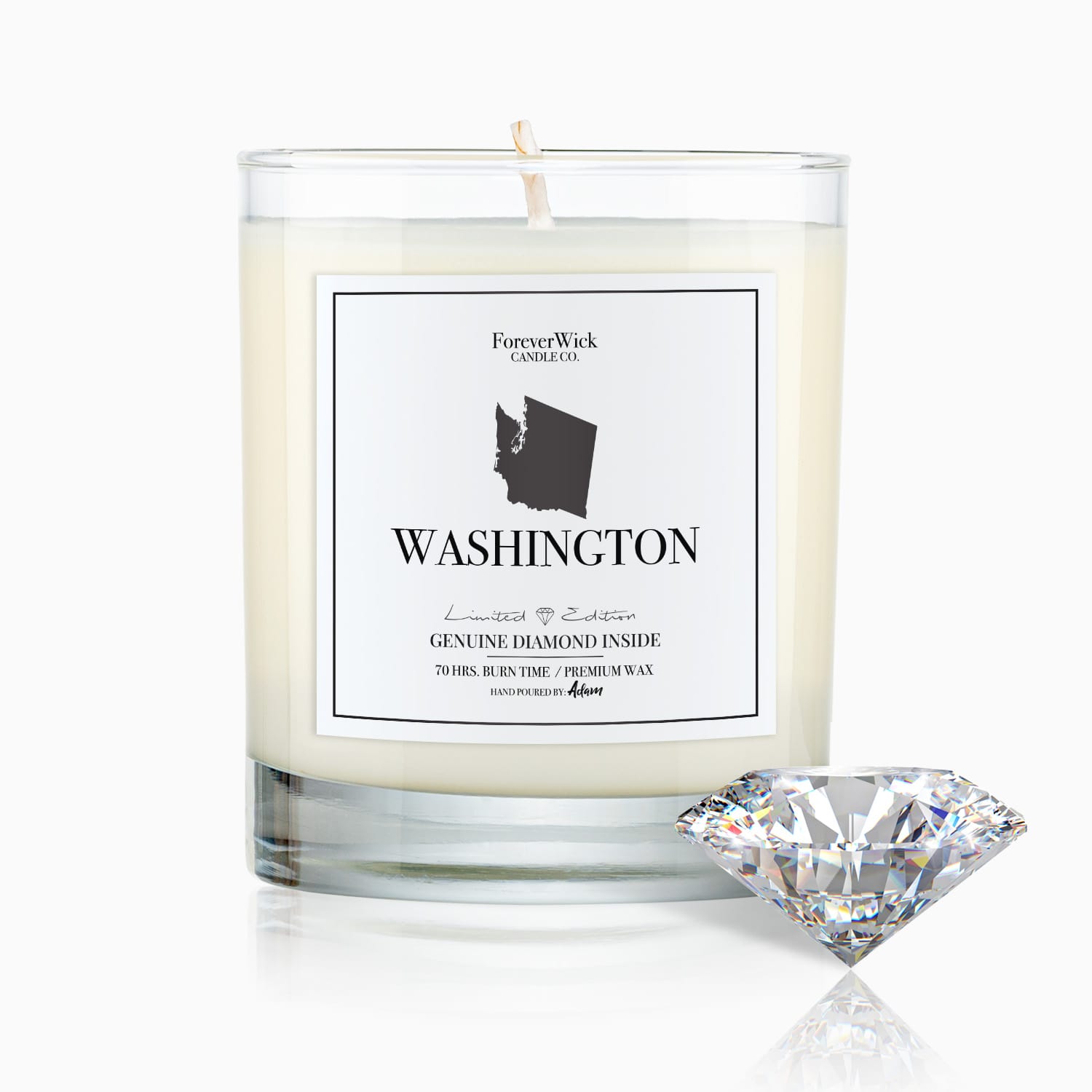 Washington Diamond Candle