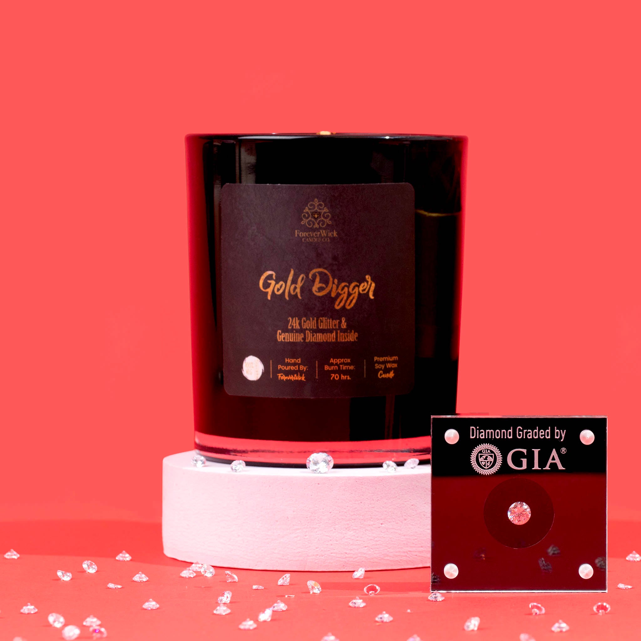 24K Gold Digger Diamond Candle - ForeverWick.com – ForeverWick Candle